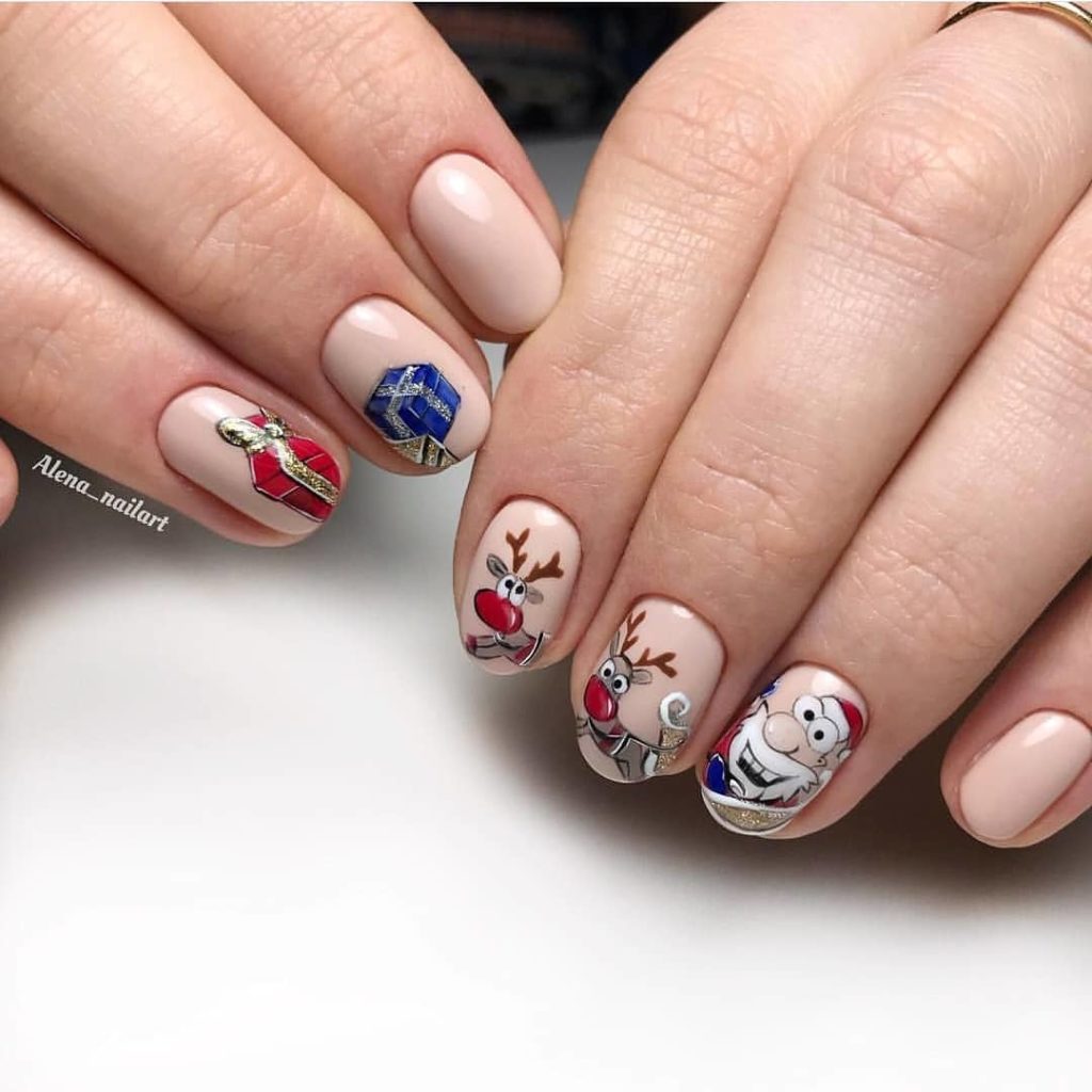 Новогодний маникюр 2019: +20 самых праздничных идей - Журнал Элис