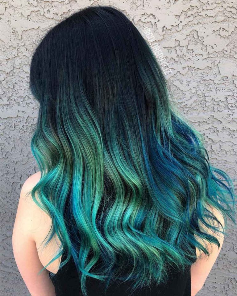 Зеленый цвет волос: 18 модных идей окрашивания - Журнал Элис